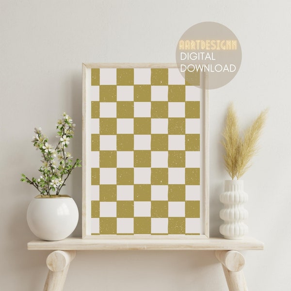 Checkered Print - Etsy