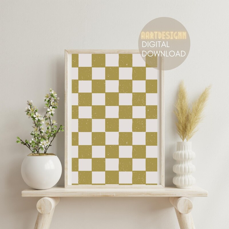 Checkered Print - Etsy
