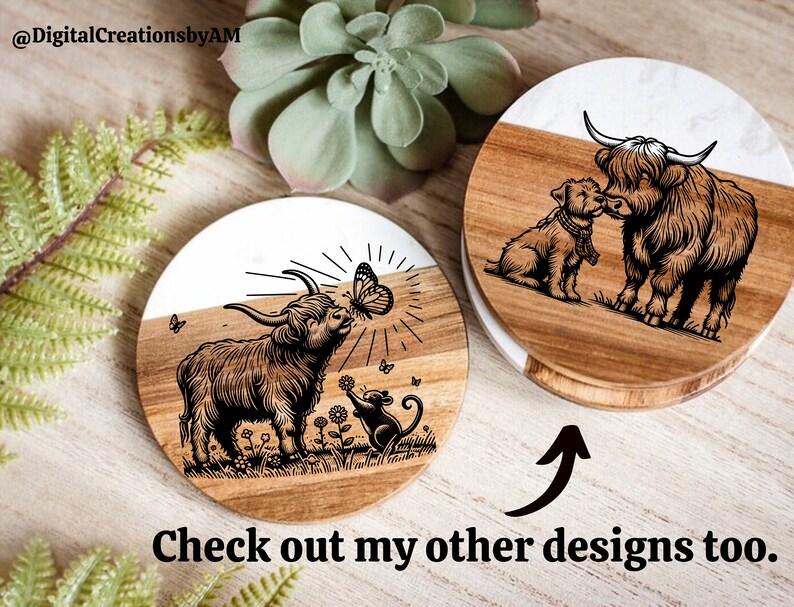 Highlander Png, Highland Cow Svg, Butterfly Png, Cow Engraving ...