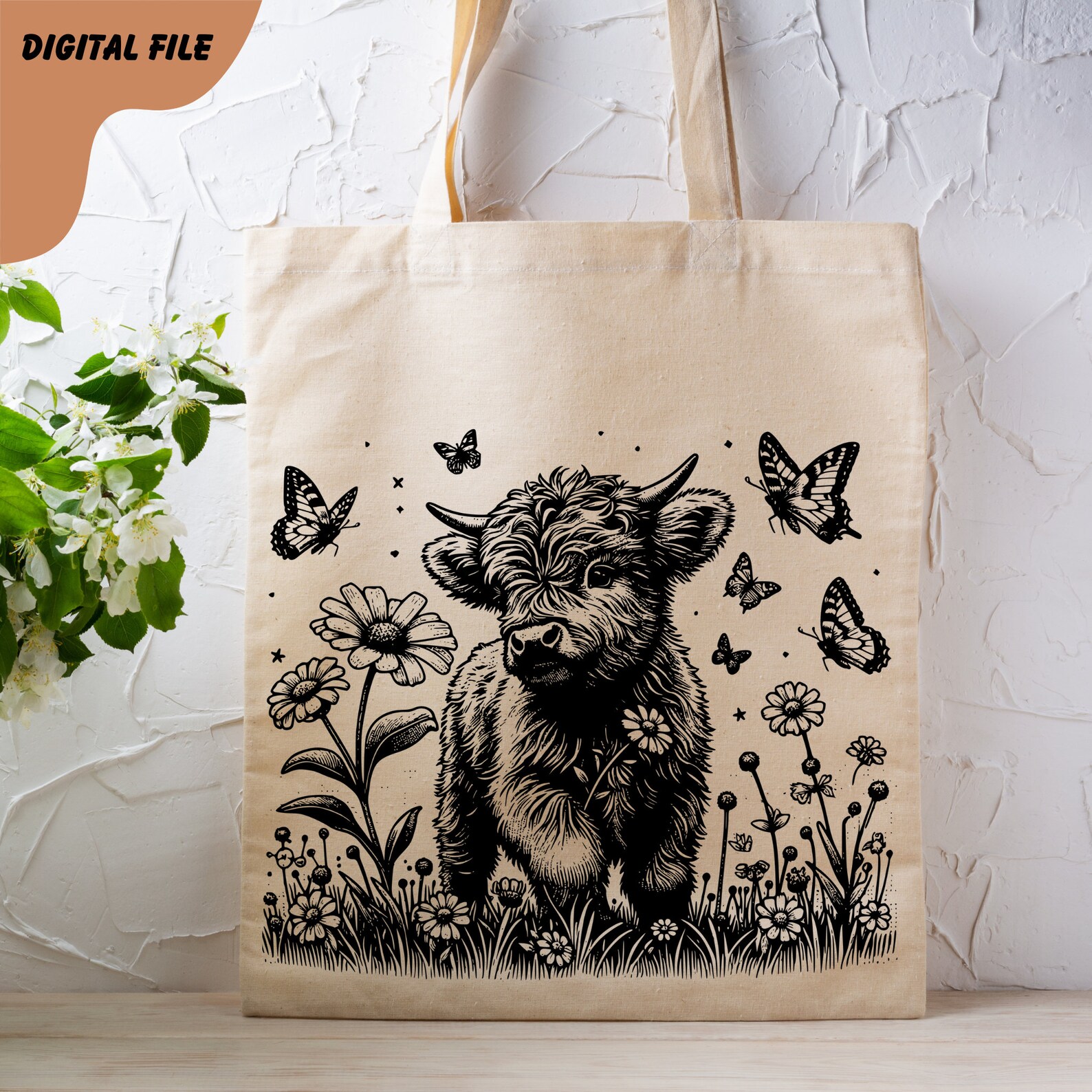 Highlander Png, Highland Cow Svg, Butterfly Png, Cow Engraving ...