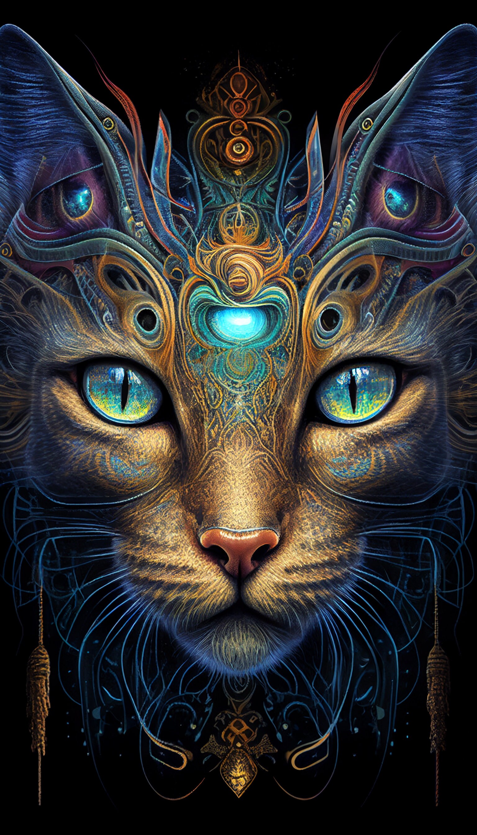 DMT Cat Gods - Etsy