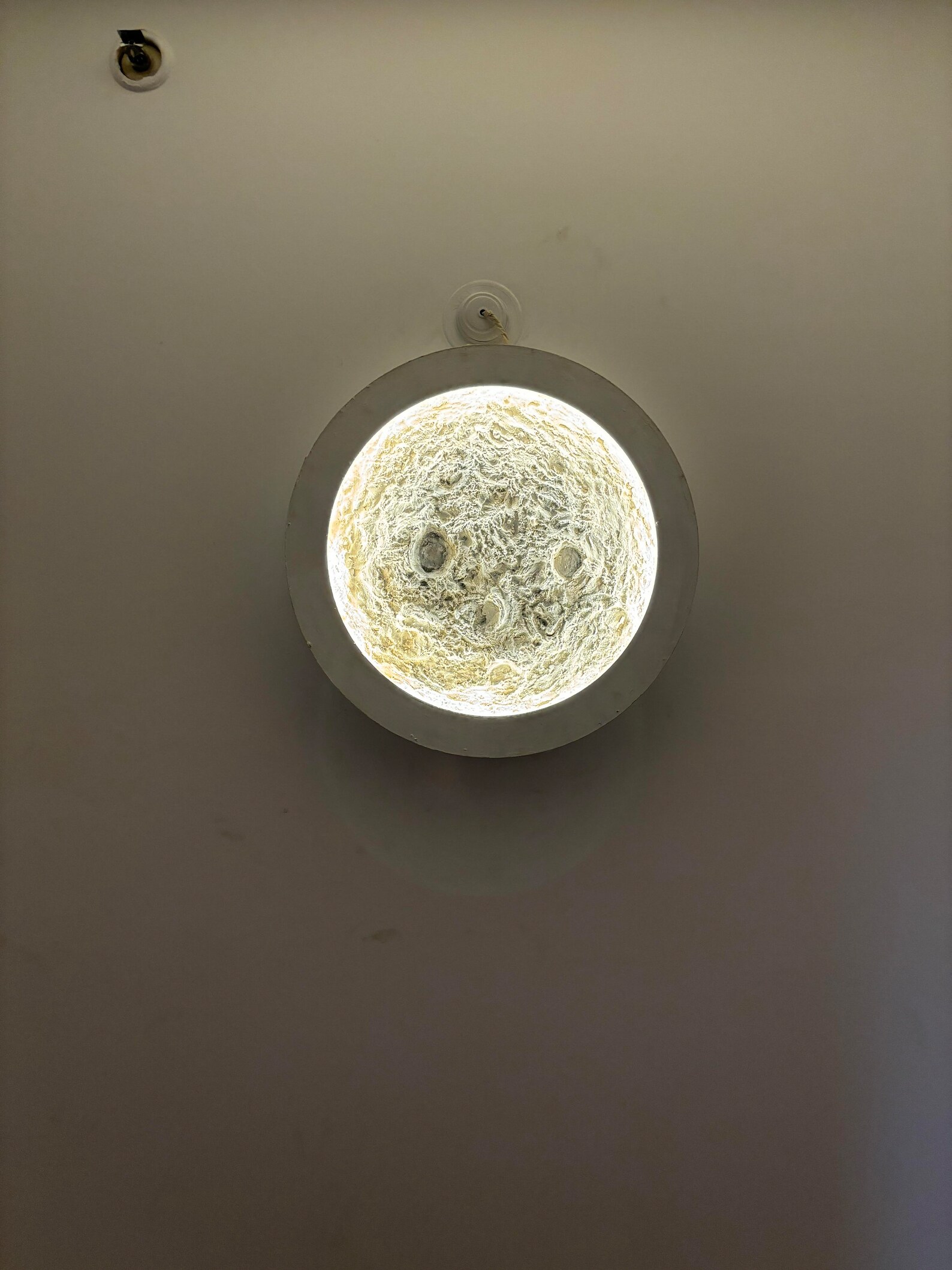 Handmade Moon Wall Sconce|textured Moon Lamp|cob Moon Wall Sconce - Etsy