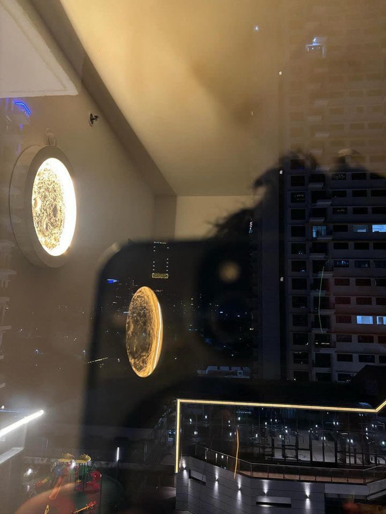 Handmade Moon Wall Sconce|textured Moon Lamp|cob Moon Wall Sconce - Etsy