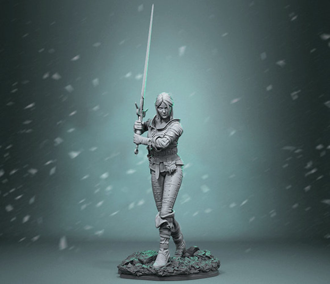 The Witcher Ciri 3D Model Print Files the Witcher Ciri Figure - Etsy UK
