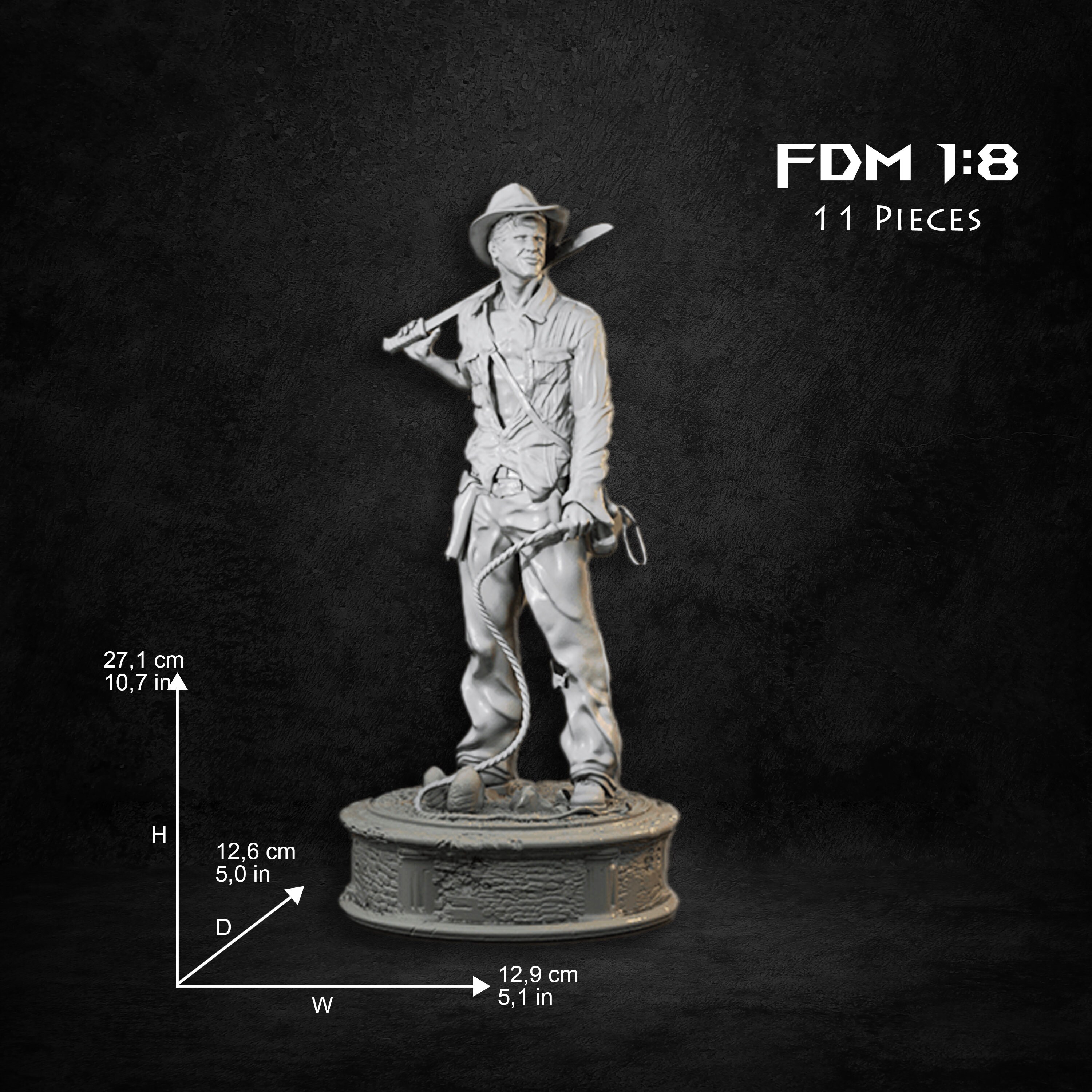 Indiana Jones 3D Model STL File Indiana Jones Figure Stl - Etsy
