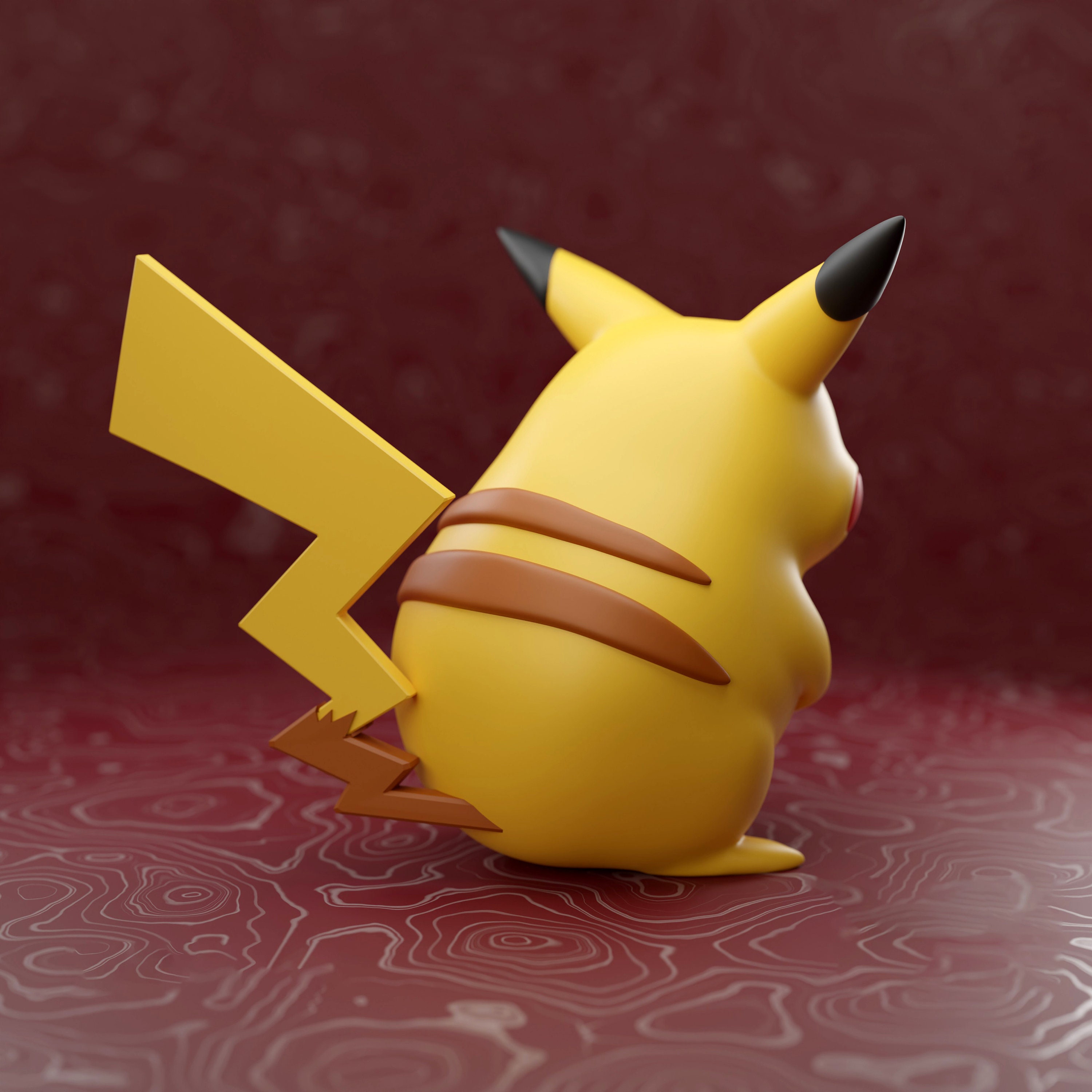 Pokemon Pikachu 3D Model Print File Fat Pikachu Pokemon - Etsy