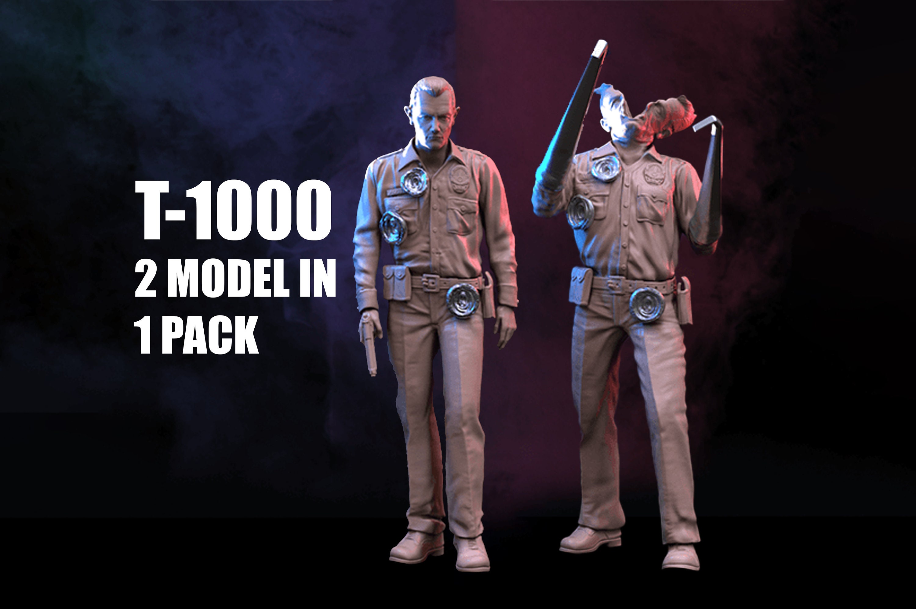 Terminator T-1000 3D Model Print File Terminator T-1000 - Etsy Ireland