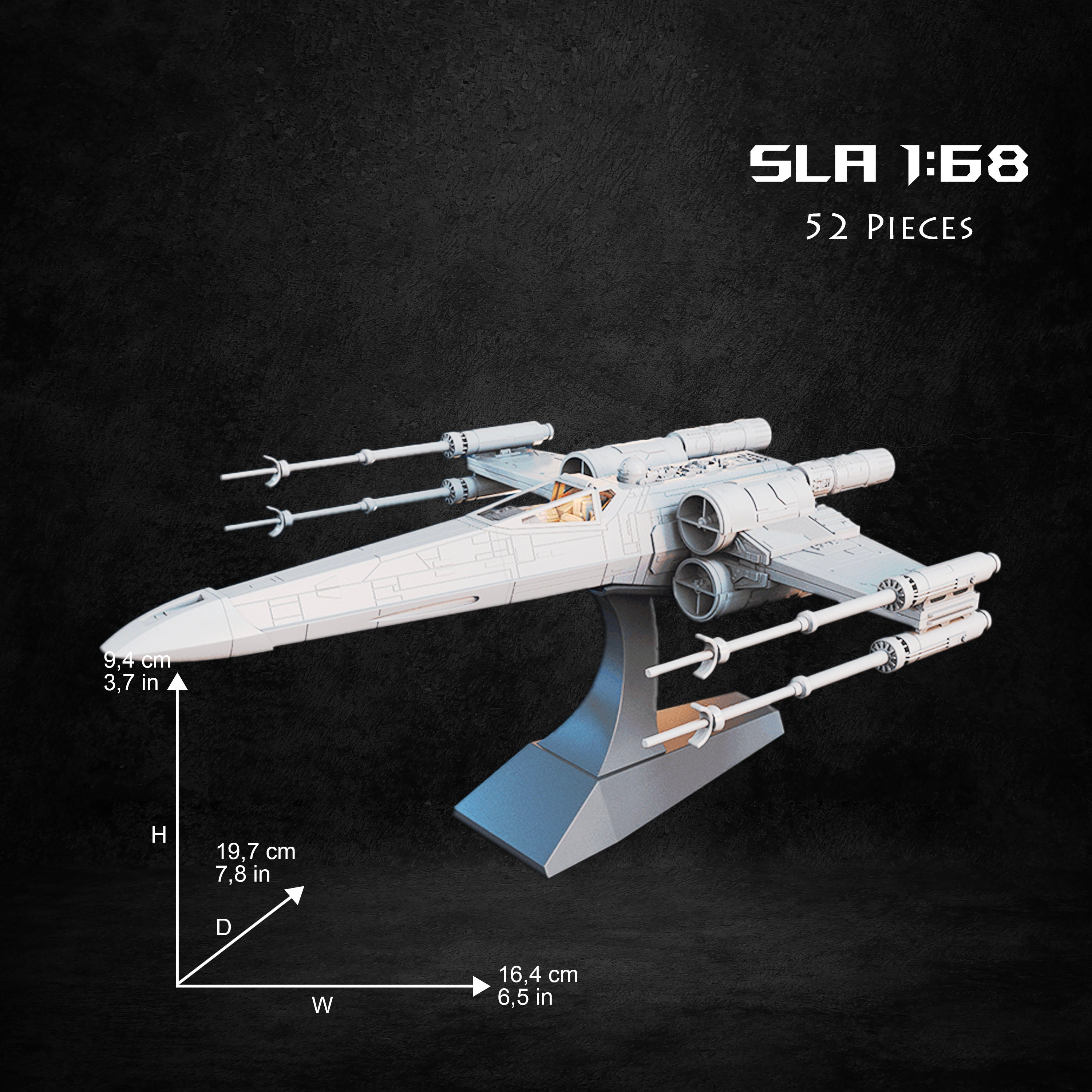 Star Wars T-65B X-wing 3D Model Print File Star Wars X-wing - Etsy