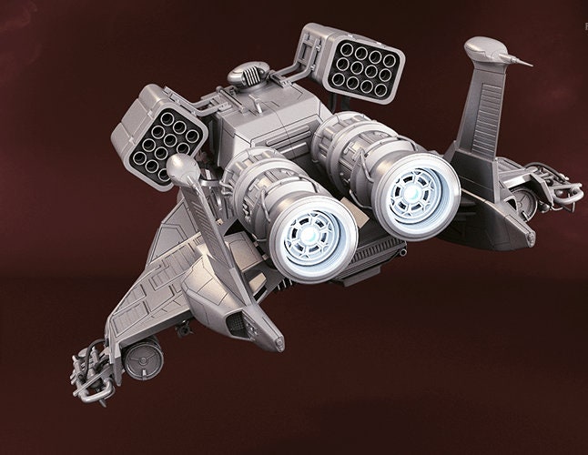 Battlestar Galactica Raptor 3D Model STL File Battlestar - Etsy