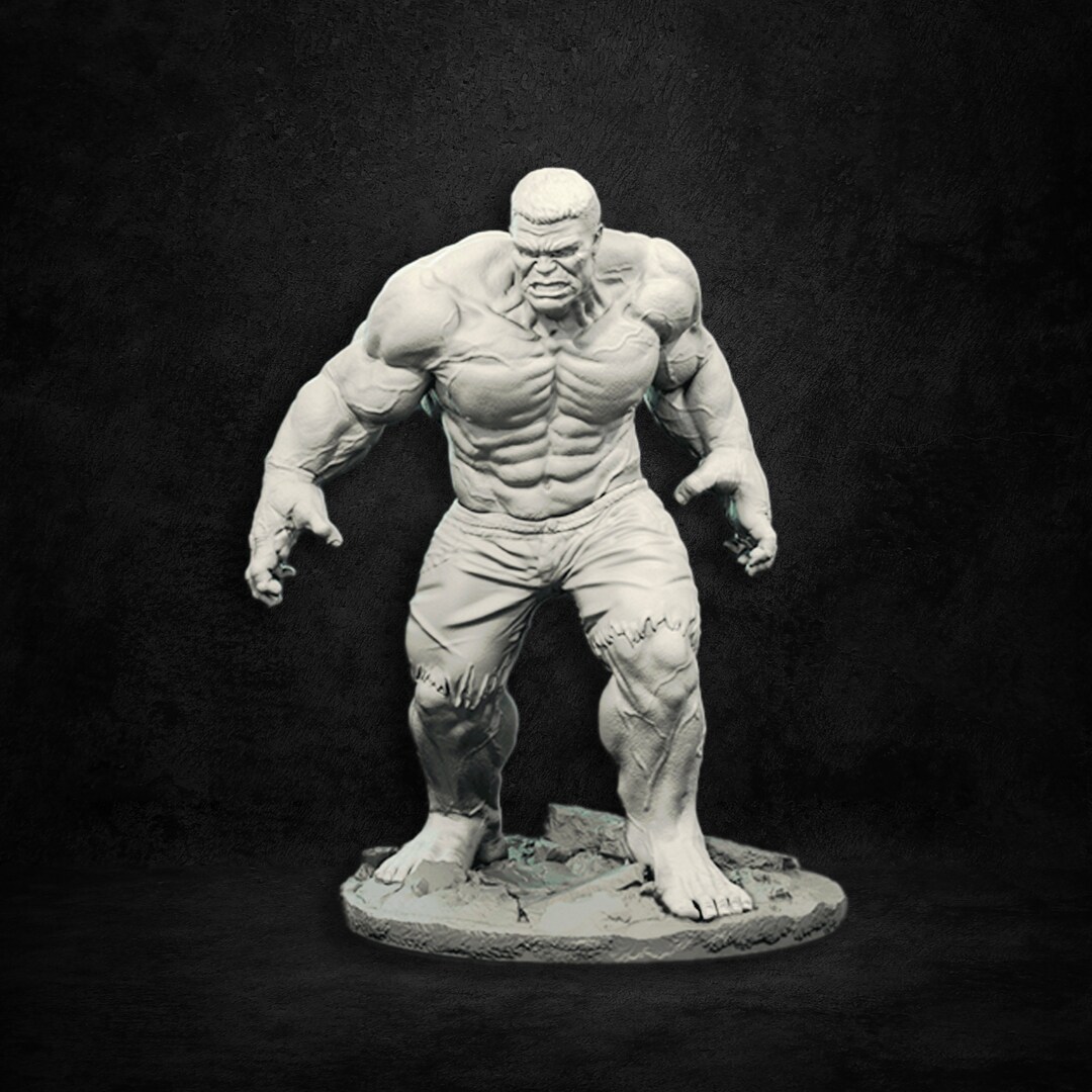 Hulk 3d Model Stl File Hulk Figure Stl Hulk Statue Stl Hulk Etsy