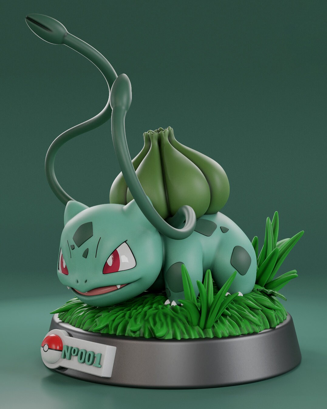 Pokemon Bulbasaur 3D Model Print File Bulbasaur Figure Stl - Etsy