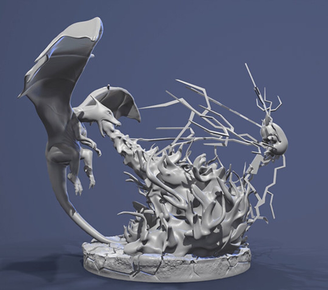 Charizard Vs Pikachu 3D Print Files Charizard Vs Pikachu 3D - Etsy UK