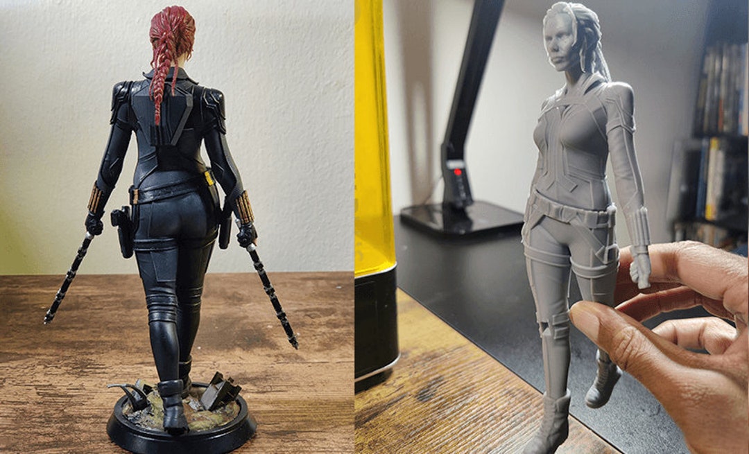 Black Widow 3D Model STL File Black Widow Figure Stl Black - Etsy