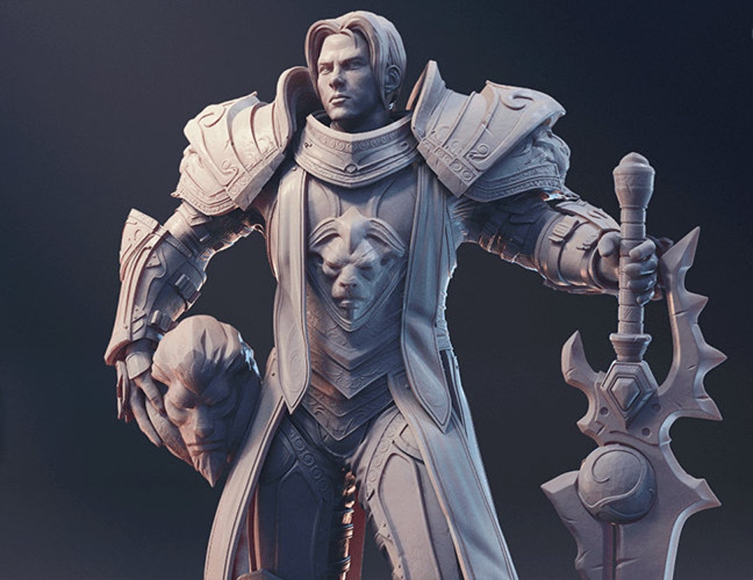 World of Warcraft Anduin Wrynn 3D Model Print File Anduin - Etsy