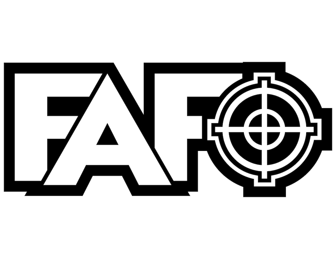 FAFO With Target Decal Sticker Patriotic Military - Etsy