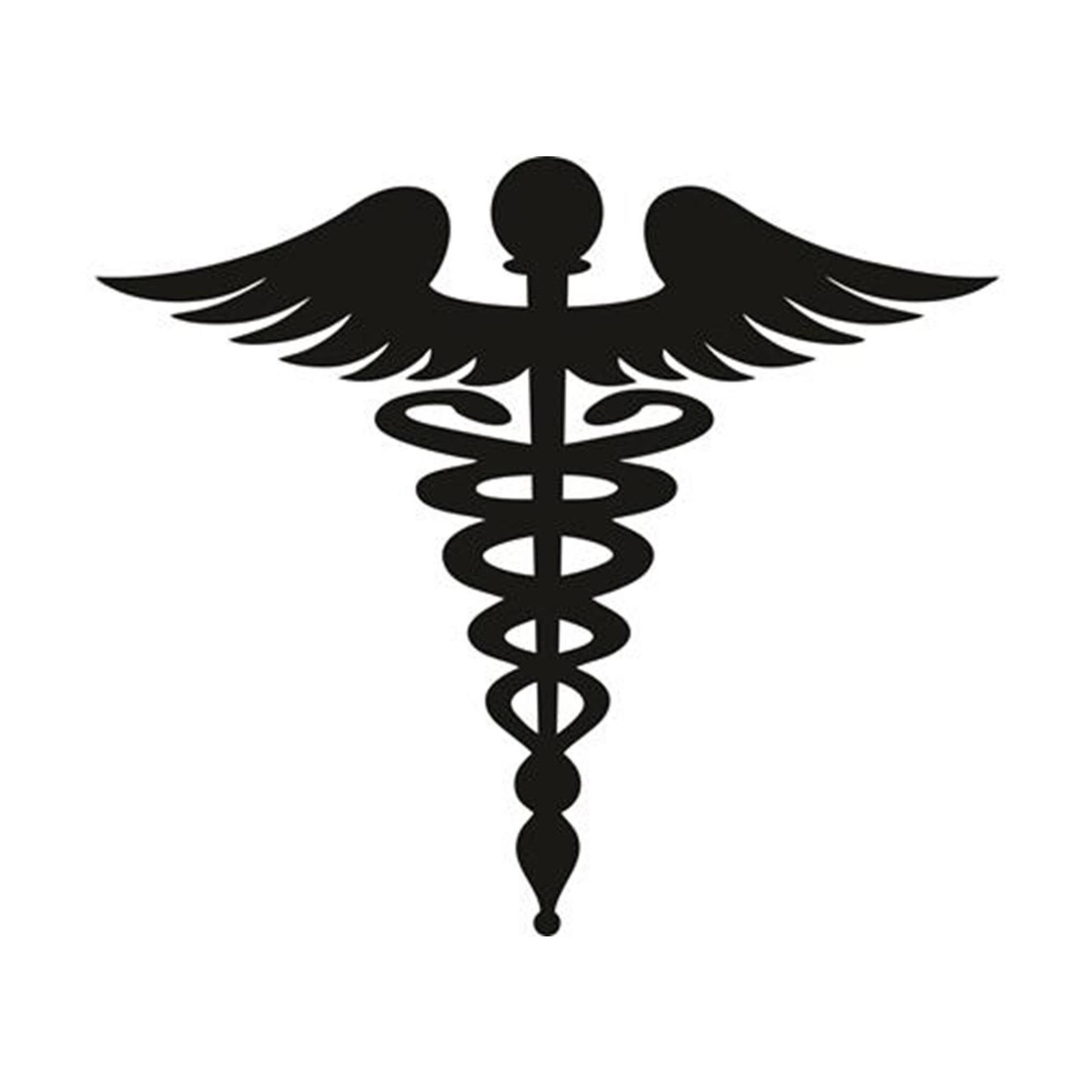 Vinyl Decal Caduceus MD Multiple Sizes/colors Perfect for Walls ...