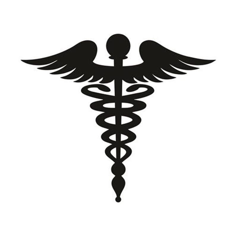 Vinyl Decal Caduceus MD Multiple Sizes/colors Perfect for Walls ...