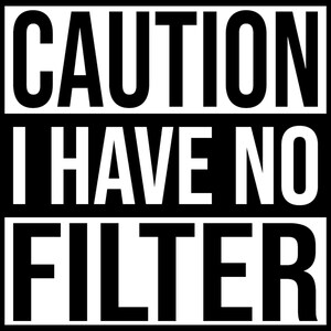 Caution I Have No Filter Decal Sticker - Etsy