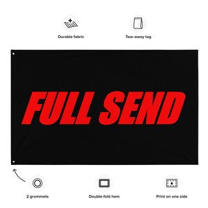 FULL SEND - Flag - Etsy
