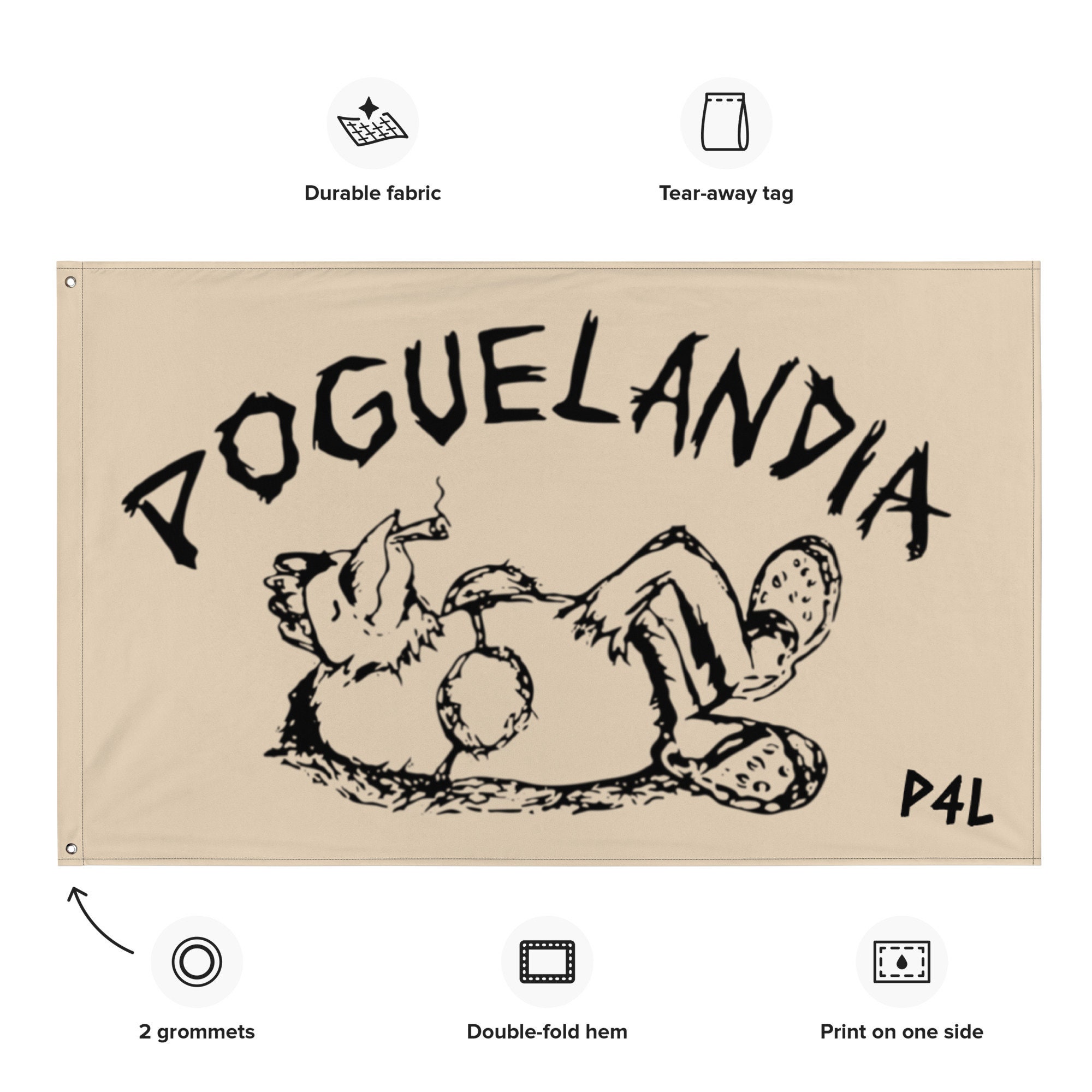 Poguelandia Pogue Outer Banks Festival Party Flag OBX Kooks - Etsy