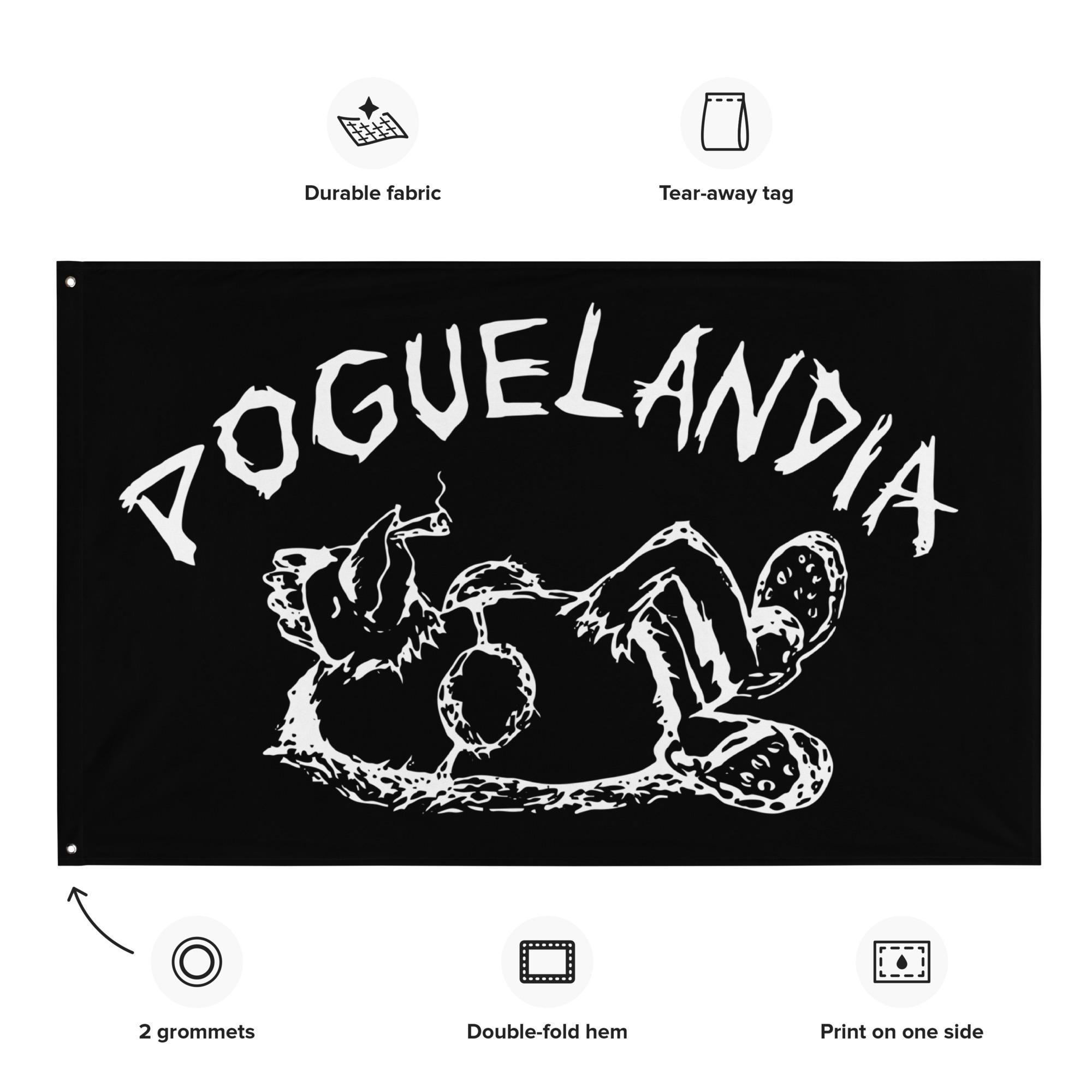 Poguelandia Pogue Outer Banks Flag black / Dark - Etsy