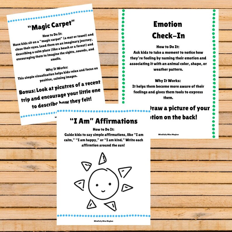 Printable Mindful Activities for Kids - Etsy