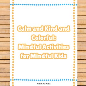 Printable Mindful Activities for Kids - Etsy