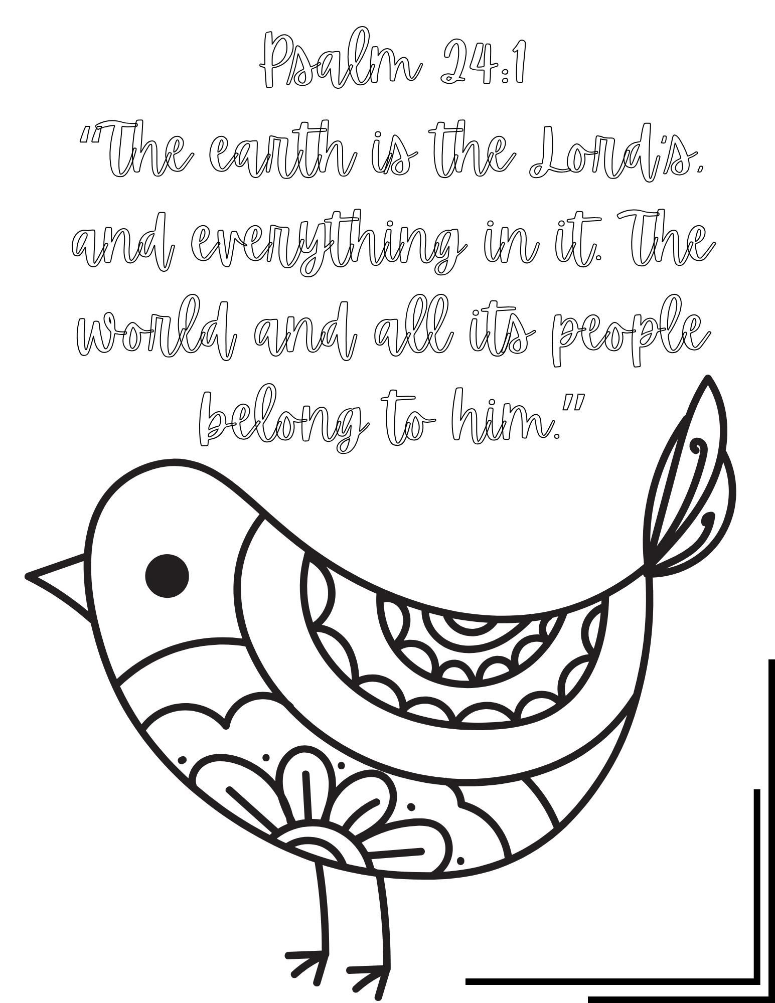 Bible Birds: Bible Verse Coloring Pages - Etsy