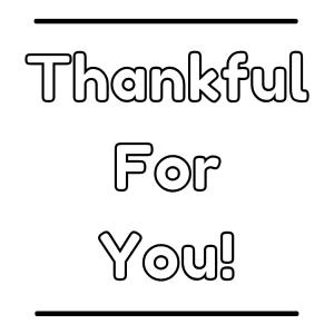 Printable Color Your Own Thank You Tags - Etsy