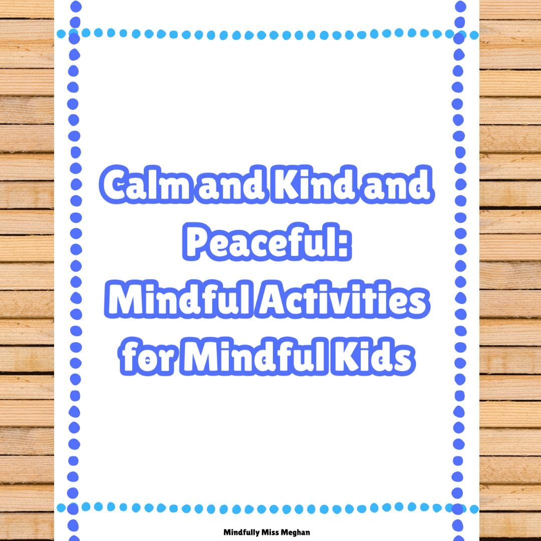 Printable Mindful Activities for Kids - Etsy