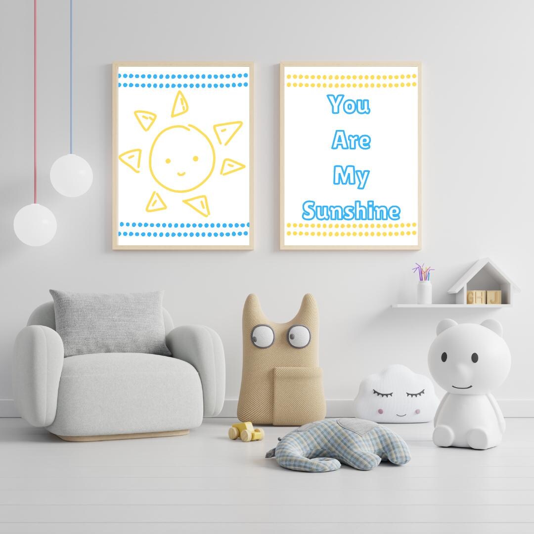 Kids Bedroom Poster: You Are My Sunshine - Etsy