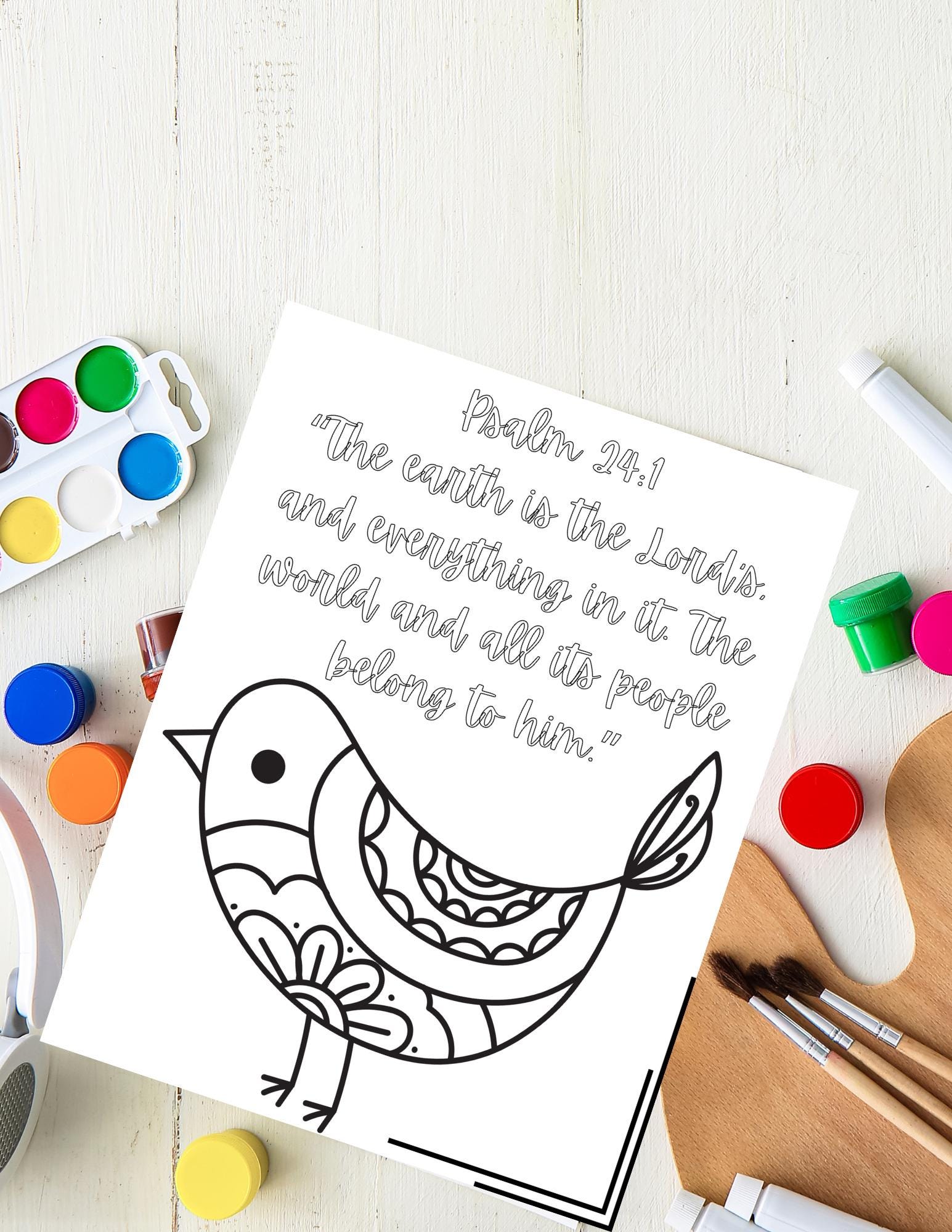 Bible Birds: Bible Verse Coloring Pages - Etsy