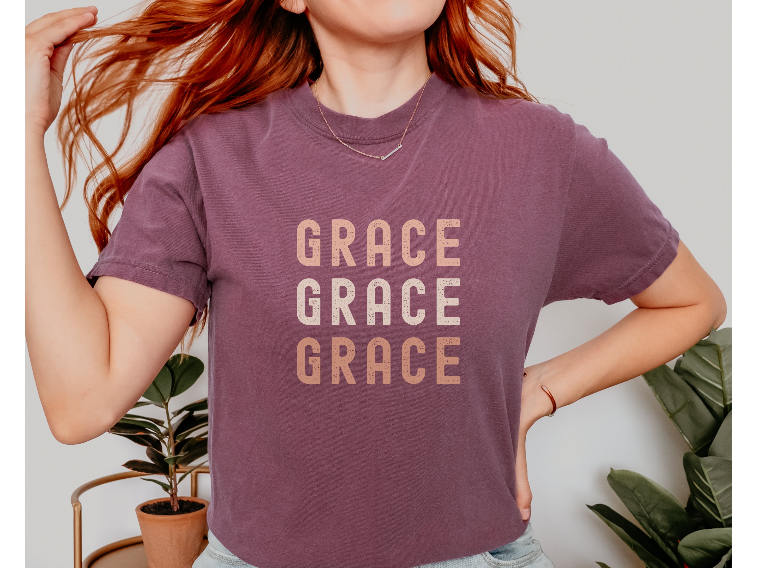 Grace Shirt for Godly Women, Faith-based Shirt Gift for Believers, Boho ...