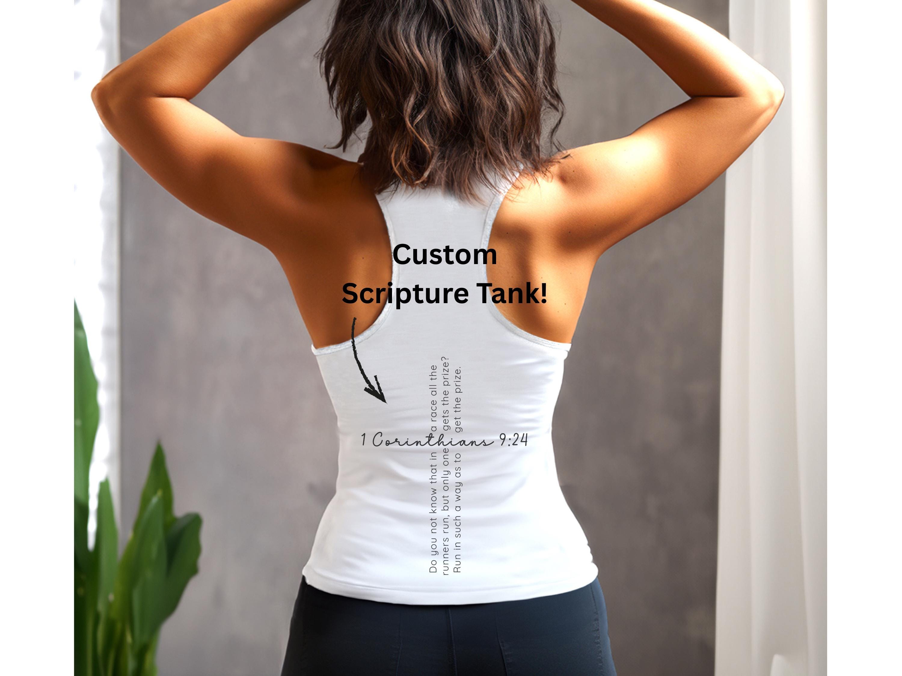 CUSTOM Christian Tank Top for Bodybuilding, Scripture Christian Tank ...