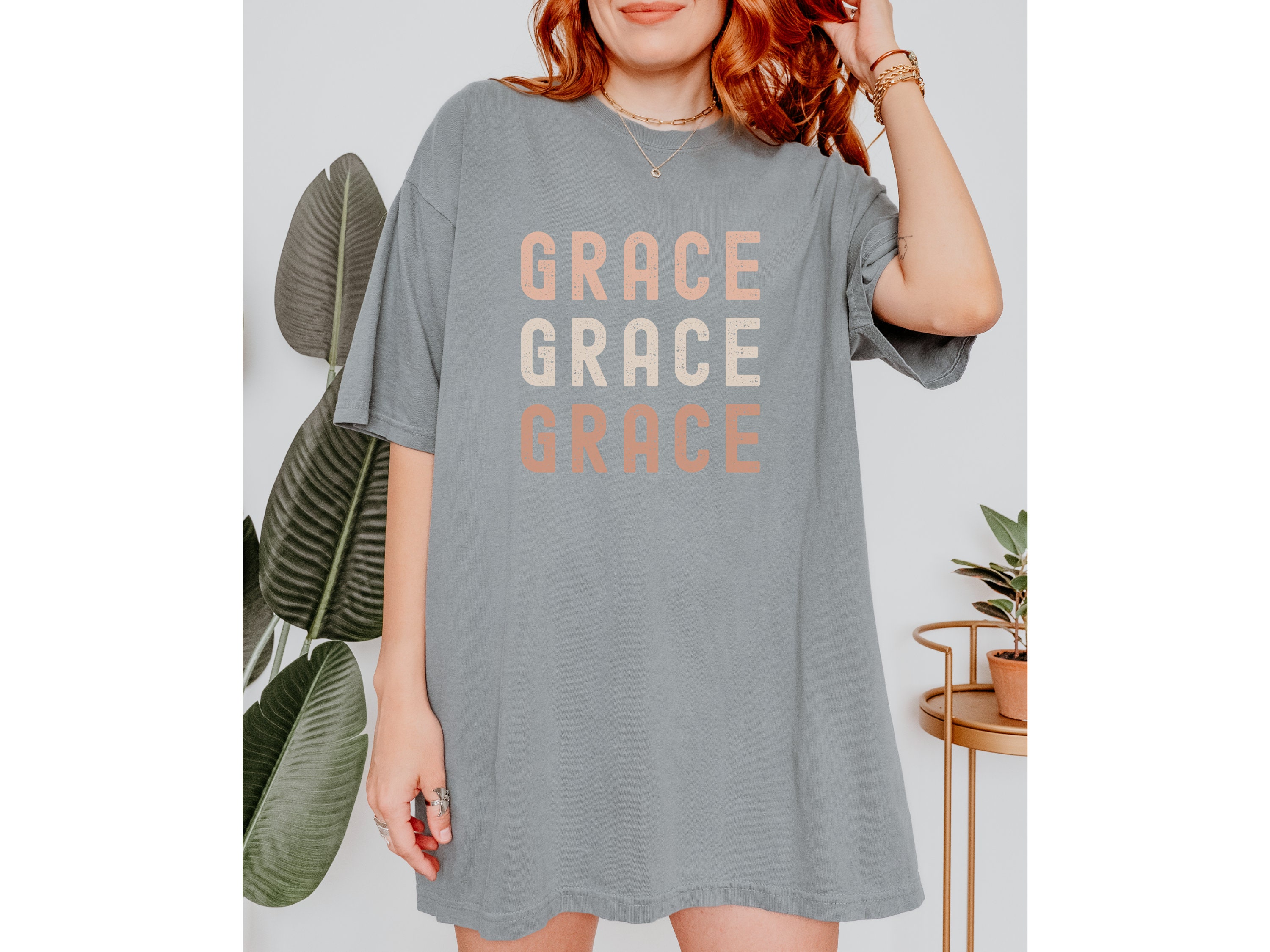 Grace Shirt for Godly Women, Faith-based Shirt Gift for Believers, Boho ...