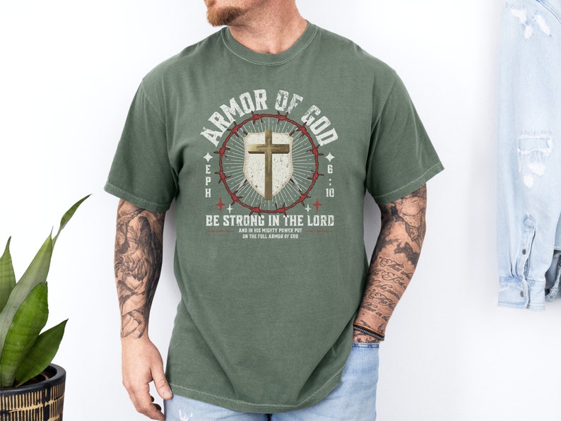 Armor of God Christian Merch Gift, Pump Cover Mens Tee for ...