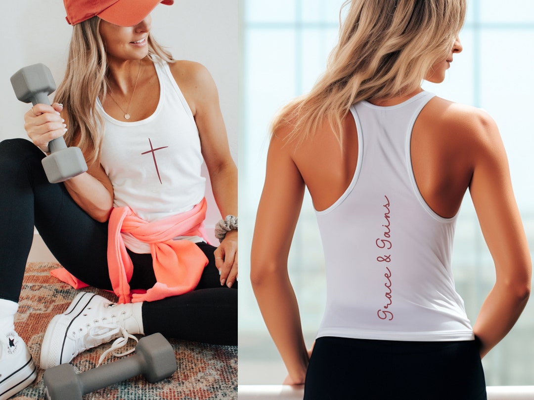 Christian Tank Top for Bodybuilding, Christian Merch Activewear Gift ...
