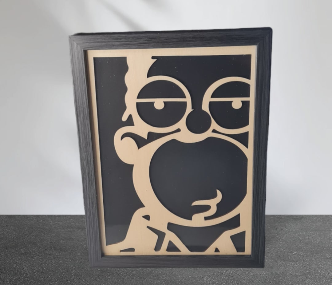 Homer SIMPSON Frame - Etsy