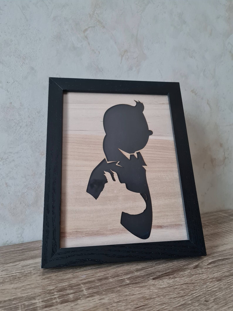 Tintin and Snowy Frame - Etsy