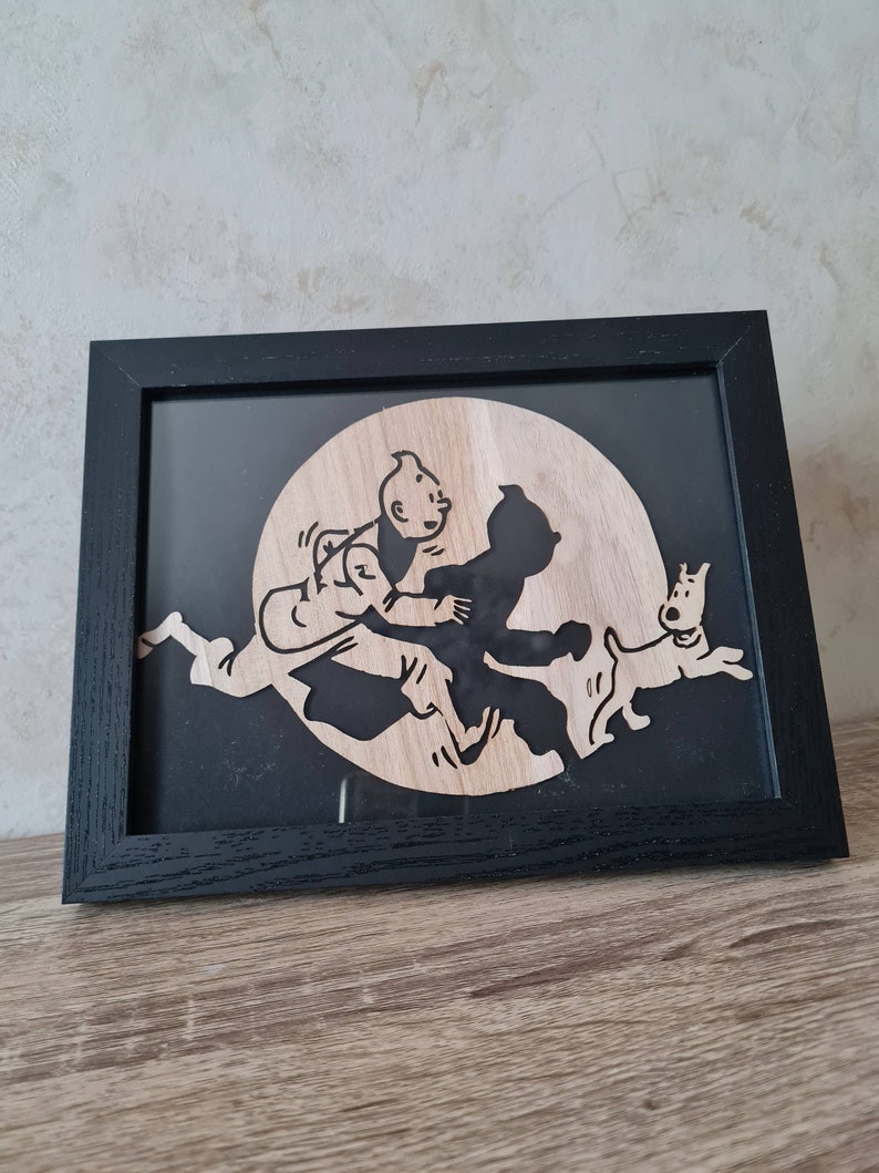 Tintin and Snowy TV Series Frame - Etsy