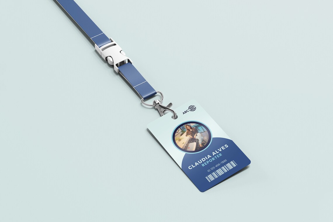 Badge, ID Badge, ID Card, Name Badge, Customizable Employee ID Card ...