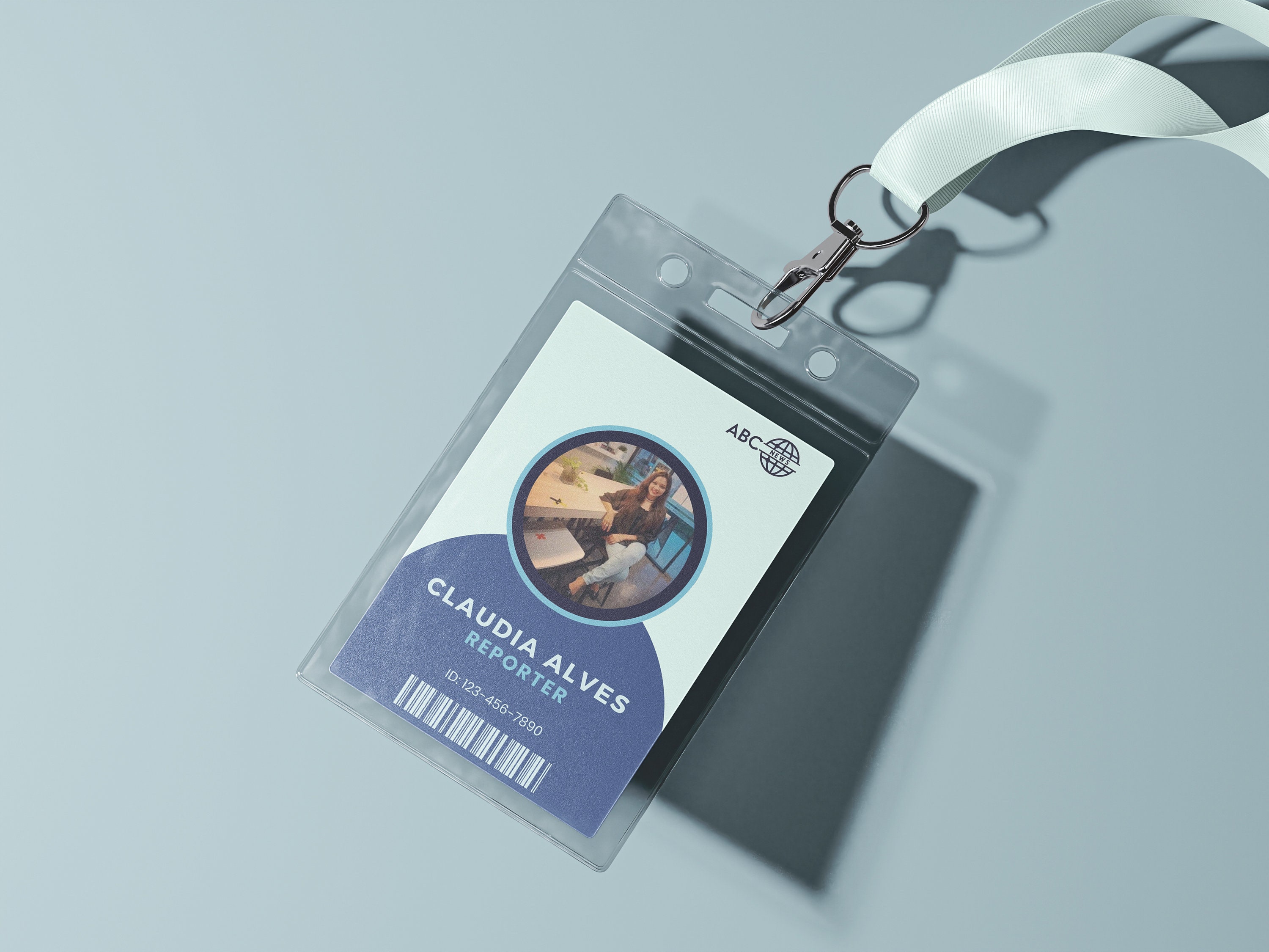 Badge, ID Badge, ID Card, Name Badge, Customizable Employee ID Card ...