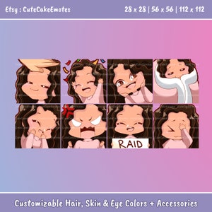 EMOTES BUNDLE Cute Chibi Girl | for Twitch, Discord, Youtube and More ...