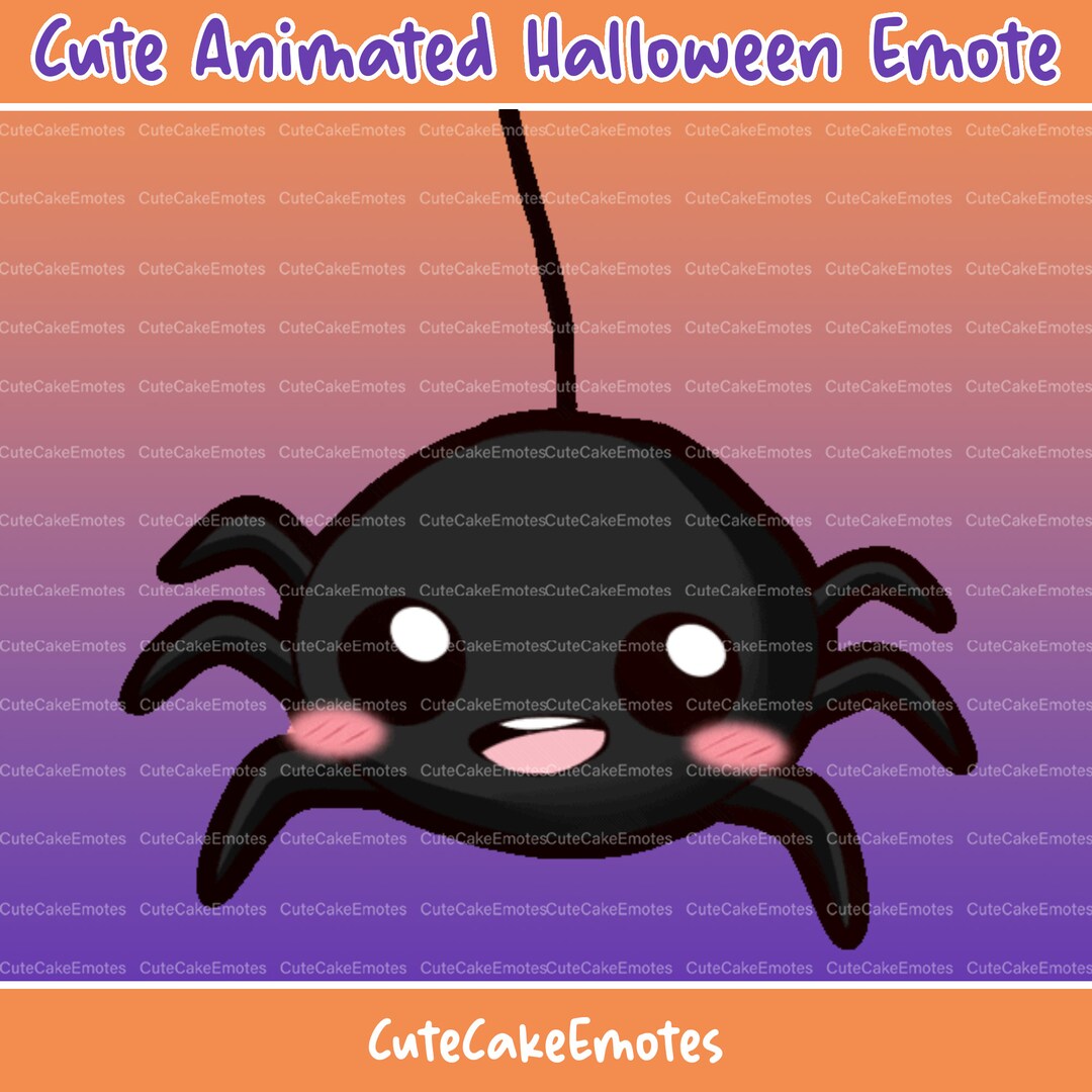 ANIMATED EMOTE Cute Spider halloween Perfect for Twitch, Discord ...
