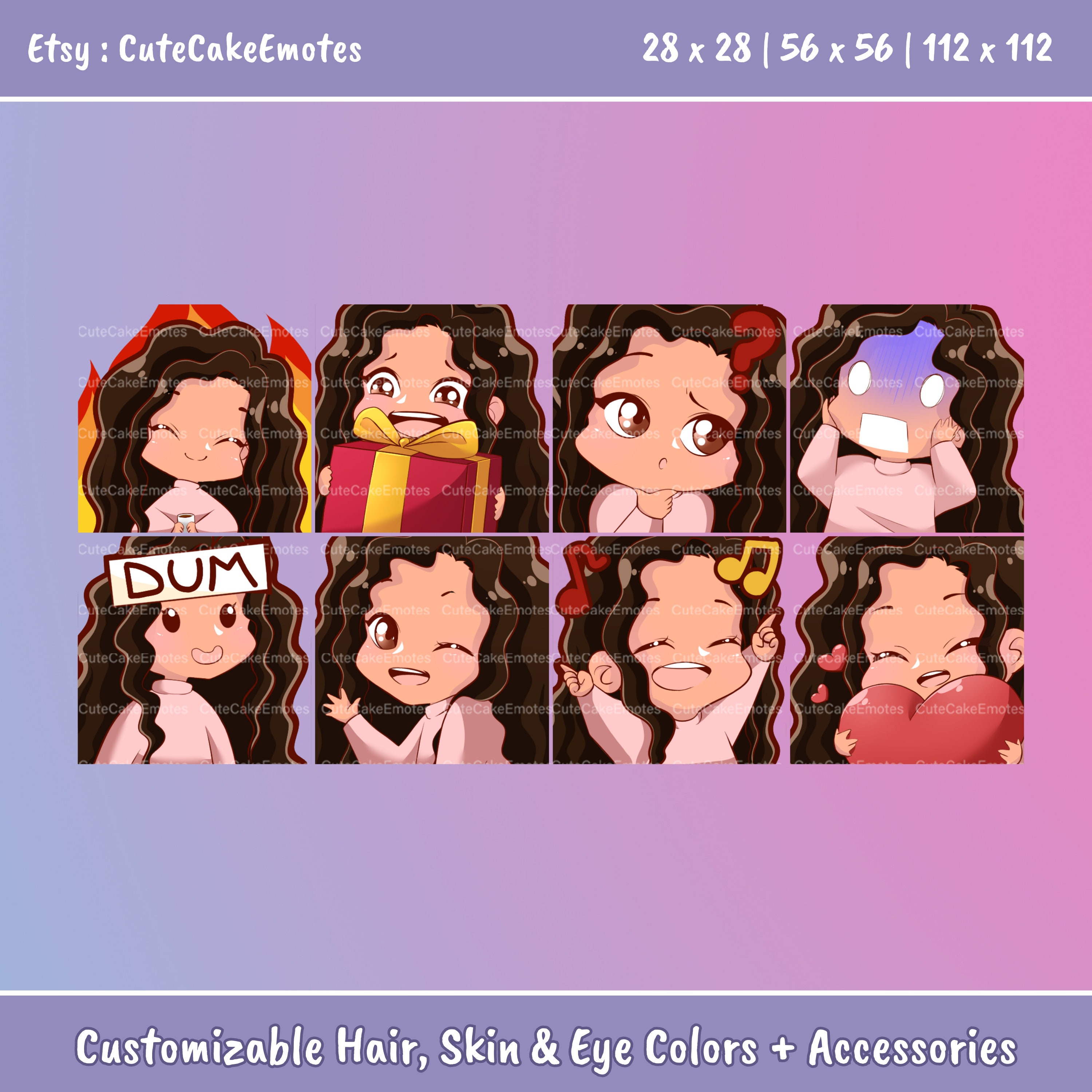 EMOTES BUNDLE Cute Chibi Girl for Twitch, Discord, Youtube and More ...