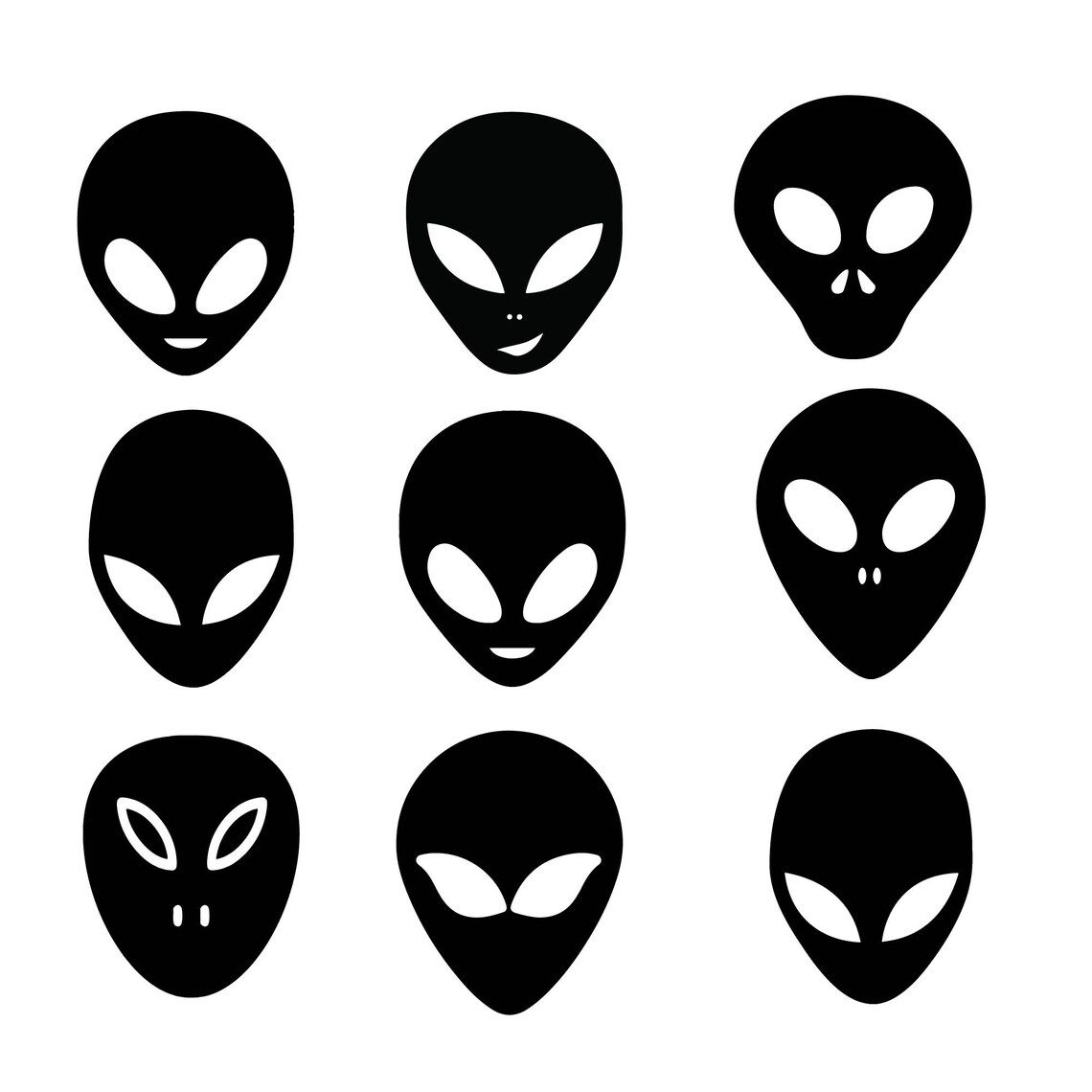 Alien Face Svgs Alien Head SVG Alien Face Shirt Design Alien Head ...