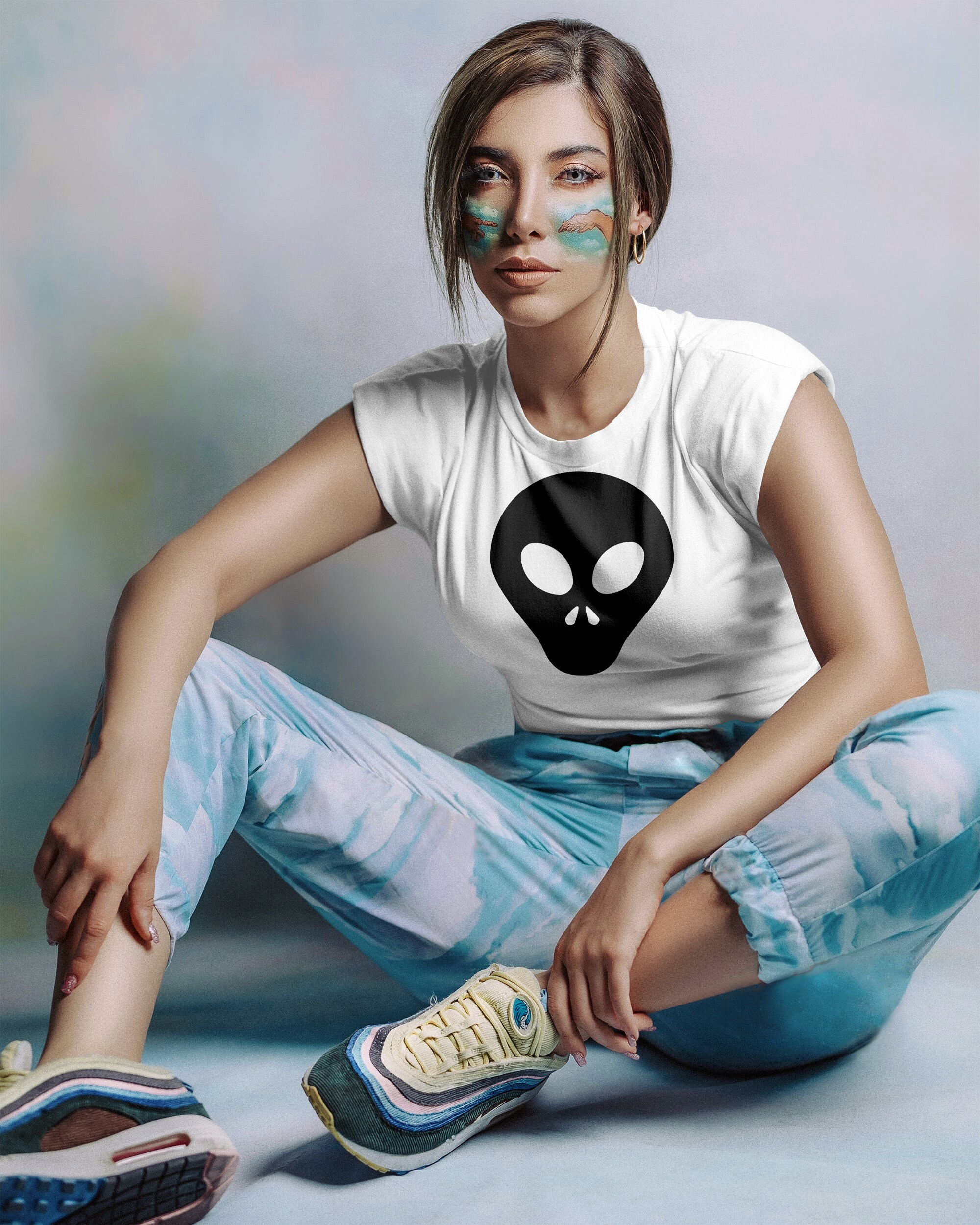 Alien Face Svgs Alien Head SVG Alien Face Shirt Design Alien Head ...