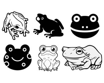 Frog Svg Collection,frogs Svg,commercial Use Svg,frog Clipart ,animal ...