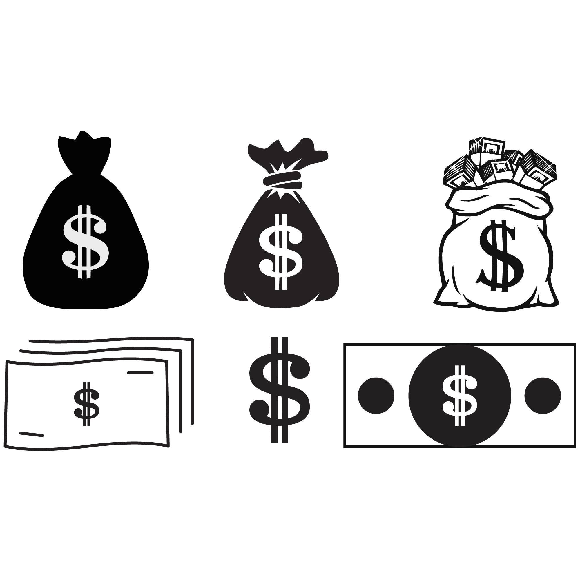 Dollar Svg,money Bag,money Bag Svg,money Bag With Dollar Sign,dollar ...