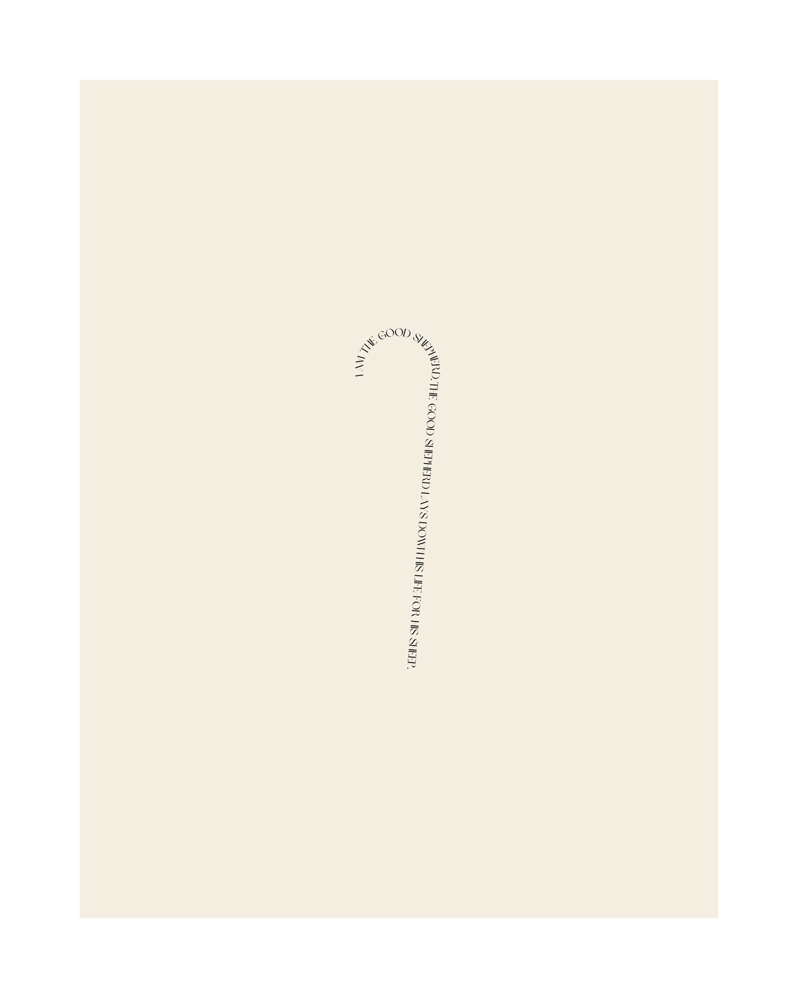 The Good Shepherd Minimalist Digital Print | Christian Decor, Wall Art ...